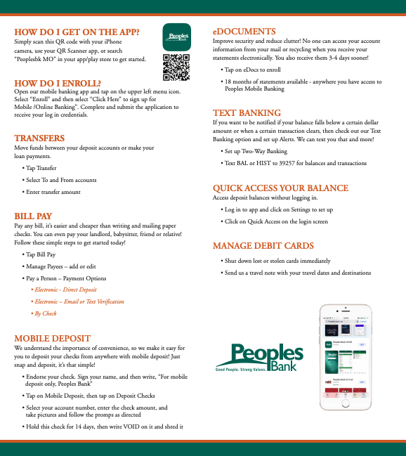 Mobile Banking Services | Peoples Bank